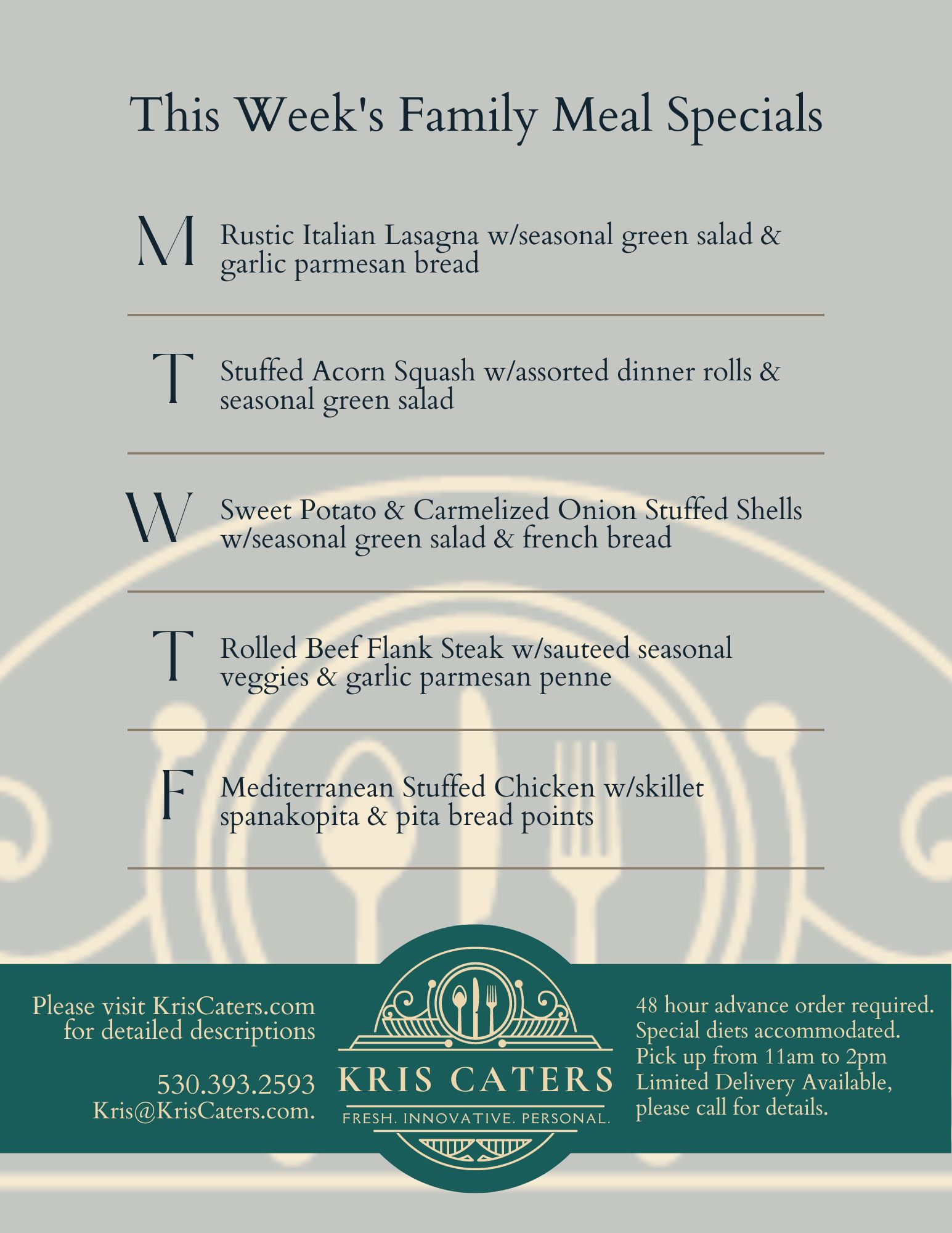 Family Menu – My WordPress Site